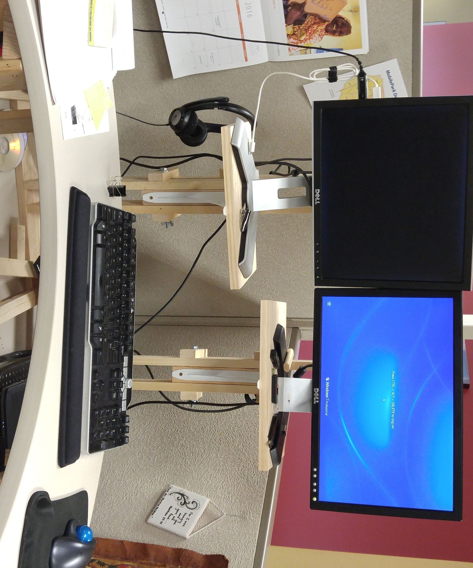 build an adjustable triple monitor stand DIY Project to Discover ...