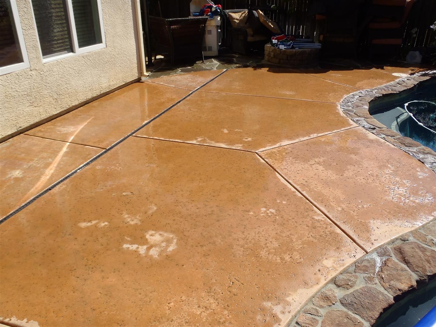 How to Apply Multi-color Concrete Stain : 8 Steps (with Pictures ...