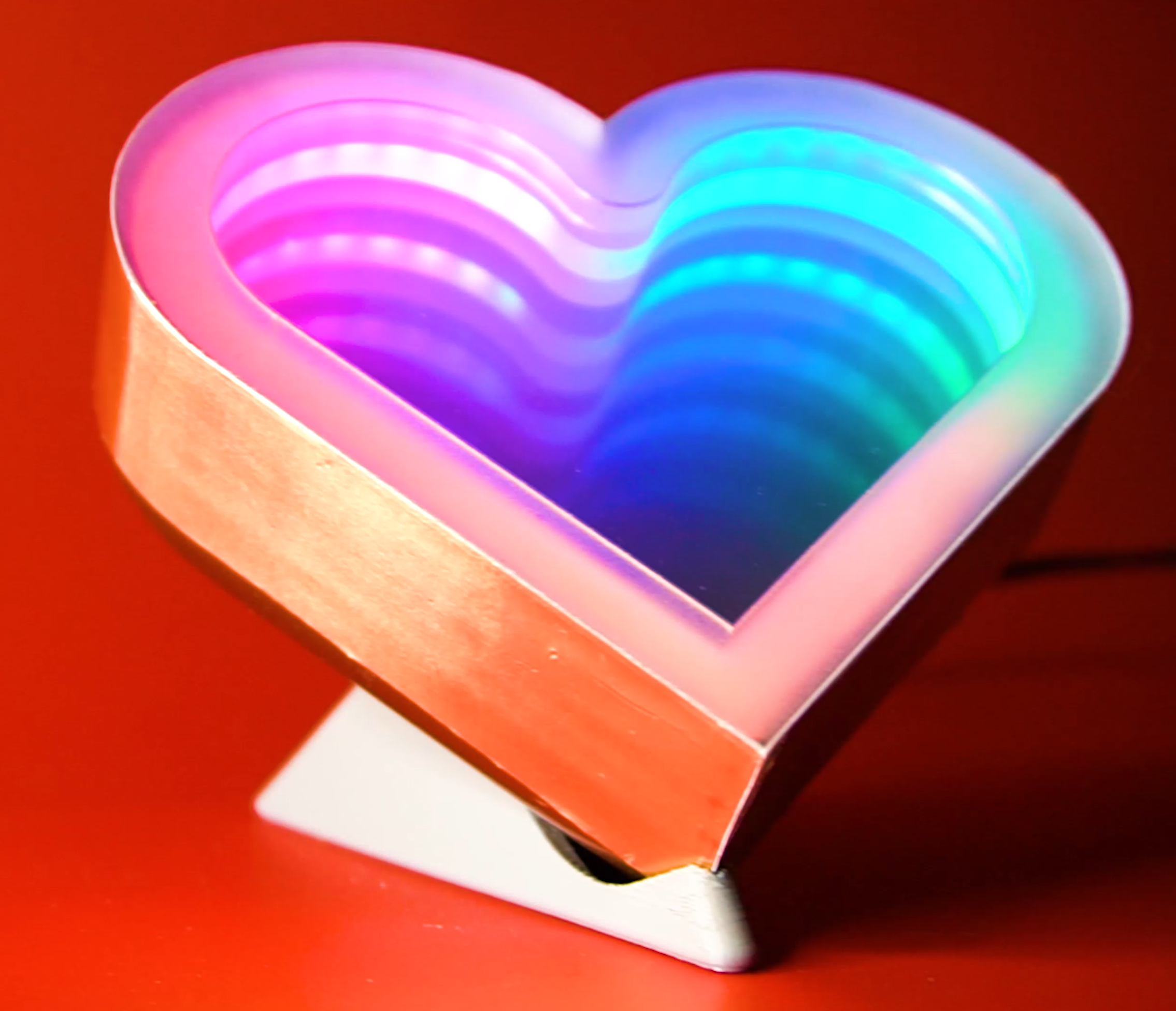 How to Make Infinity Mirror Heart With Arduino and RGB Leds : 8 Steps ...