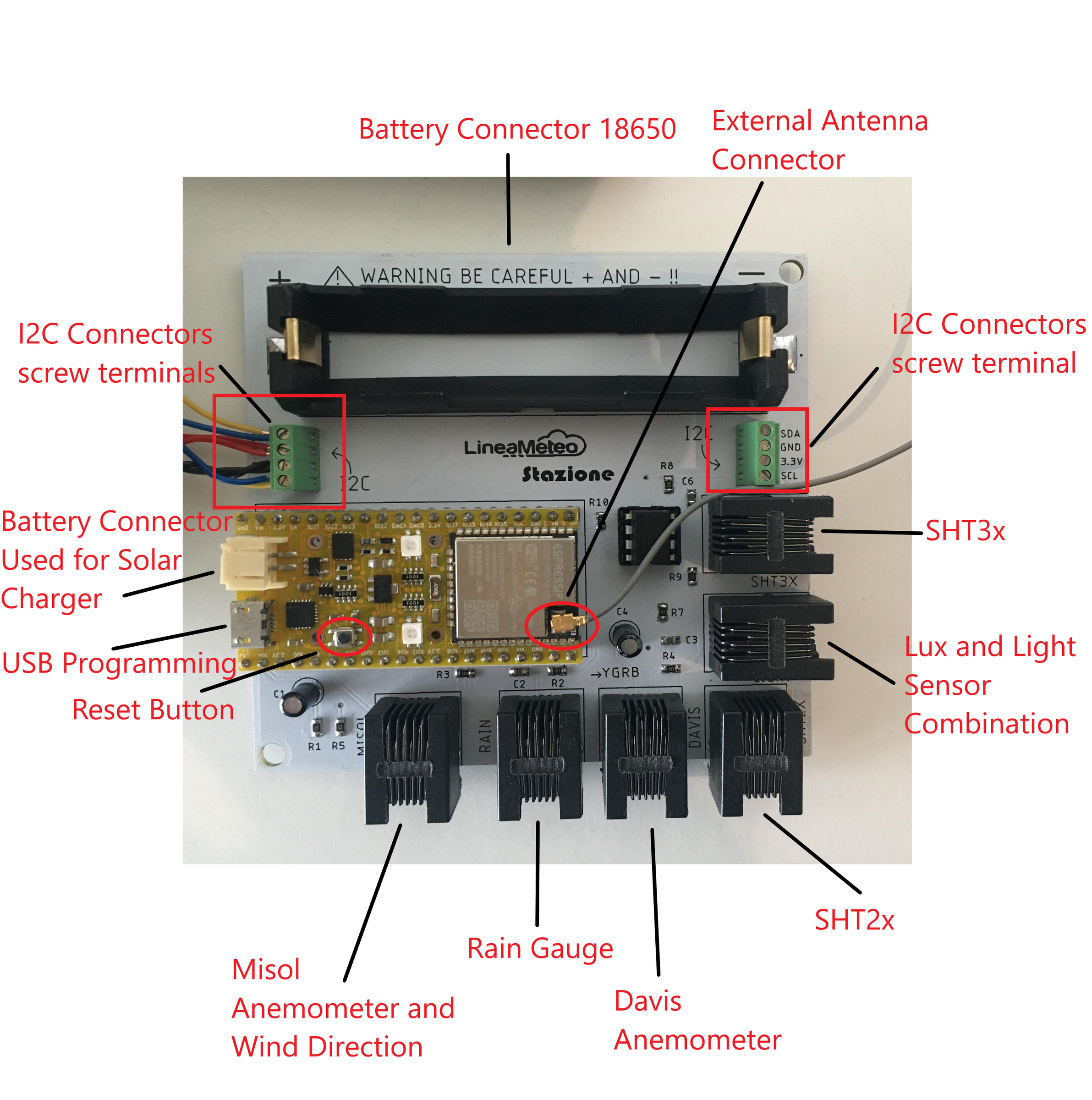 Personalized Professional Weather Station DIY, LineaMeteoStazione V2.0 ...