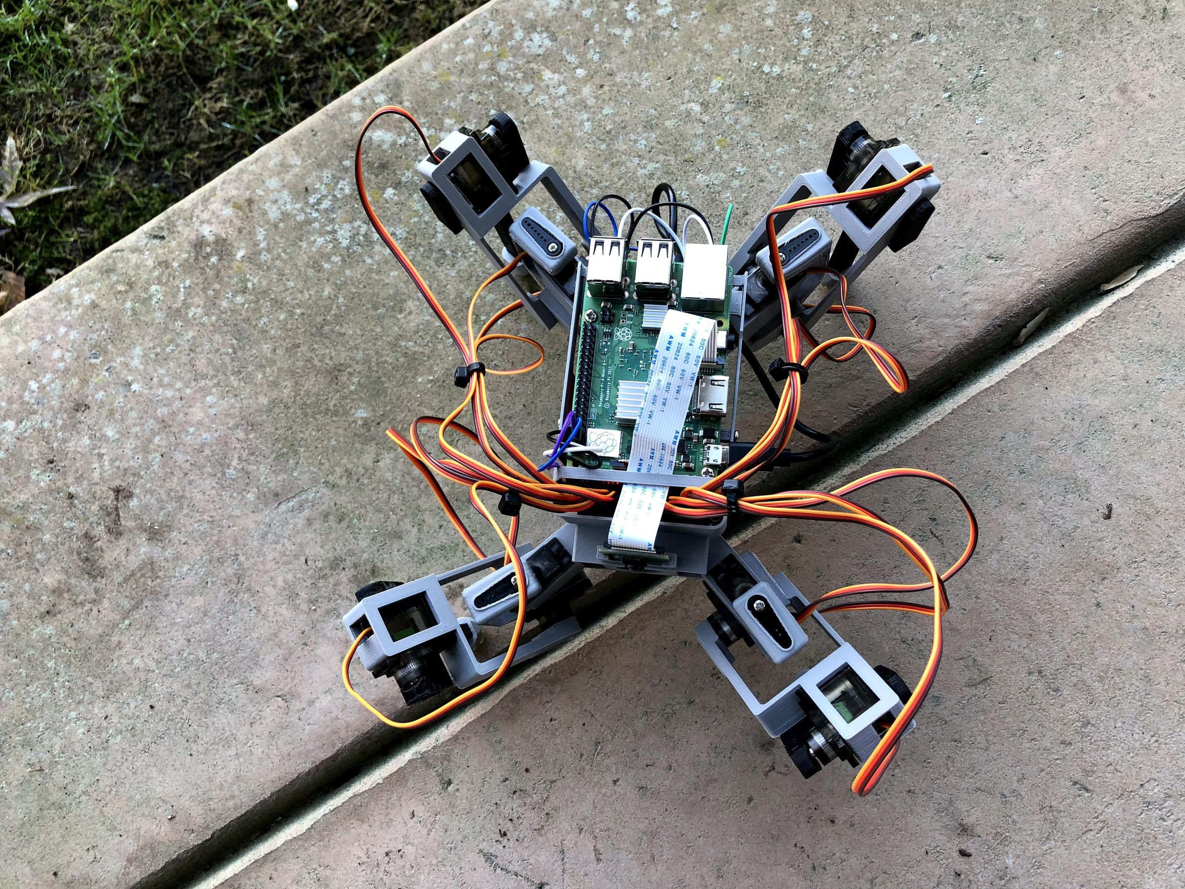 3D Printed Raspberry Pi Spider Robot Platform : 5 Steps (with Pictures ...