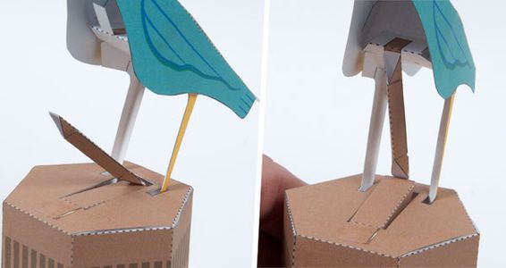 Paper Bird. Pendulum Powered Paper Project : 15 Steps (with Pictures ...
