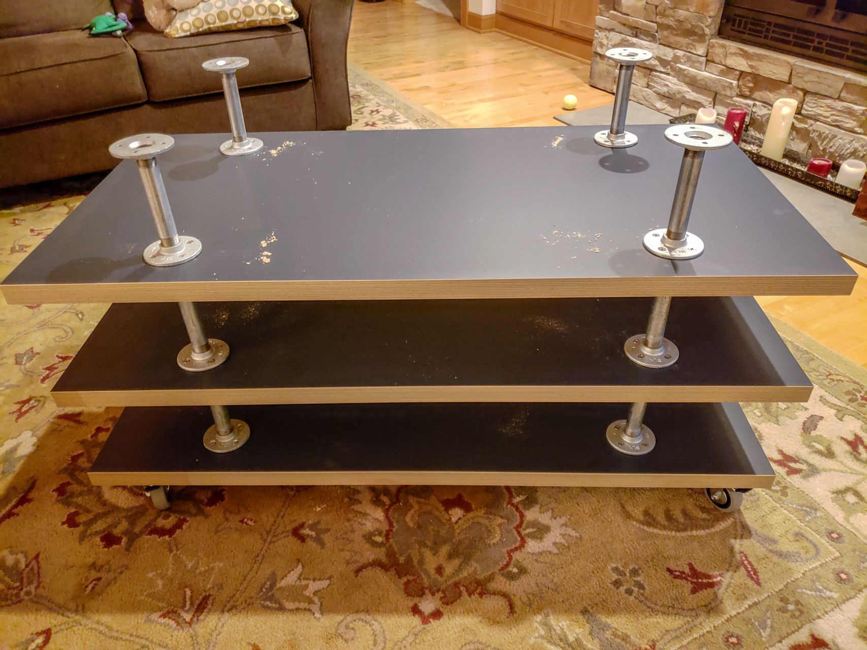 IKEA Tabletop Pipe Riser Multi-Level Glowforge Table : 4 Steps (with ...