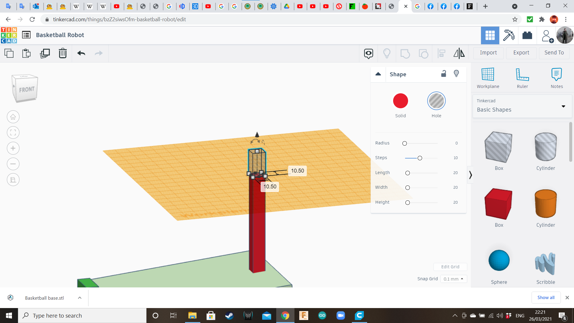 Tinkercad Robotics for School: Basketball Machine! : 16 Steps (with ...