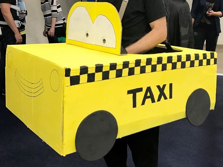 Quick and Easy Last Minute Taxi Costume - Instructables