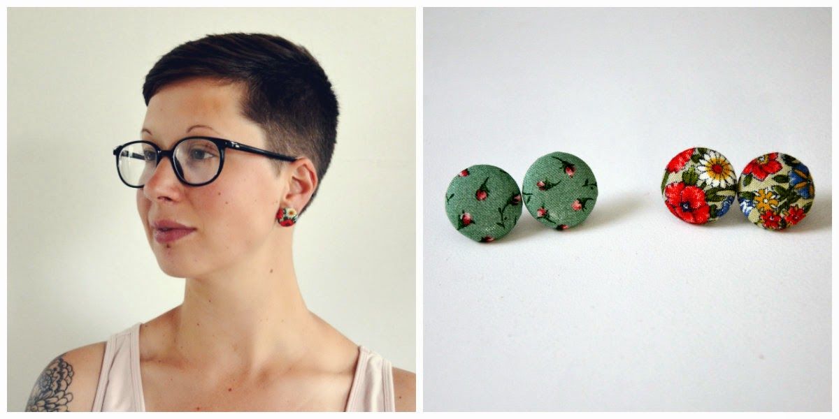 DIY Button Earrings : 7 Steps (with Pictures) - Instructables