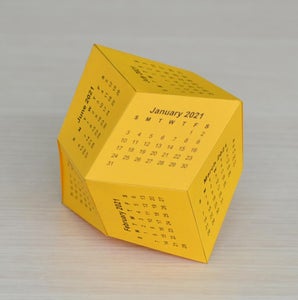 Choose Your 3D Calendar for 2021 : 4 Steps (with Pictures) - Instructables