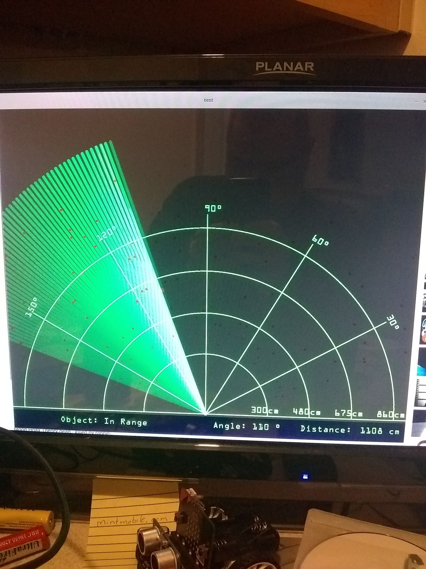TFMini Lidar Display - Like Radar Only With Light! :-) : 3 Steps ...