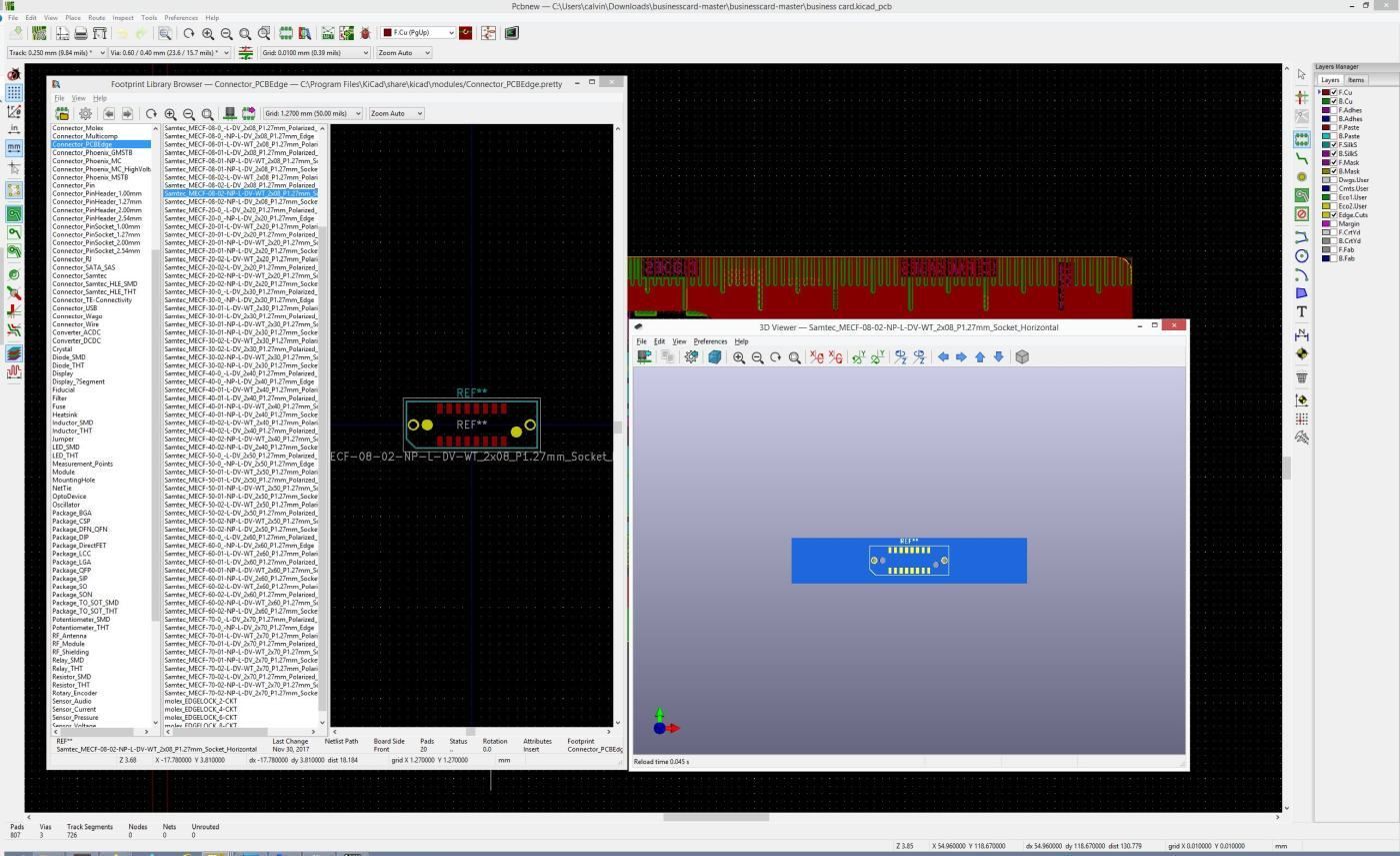 PCB Business Card Ruler With QR and NFC | Trybotics