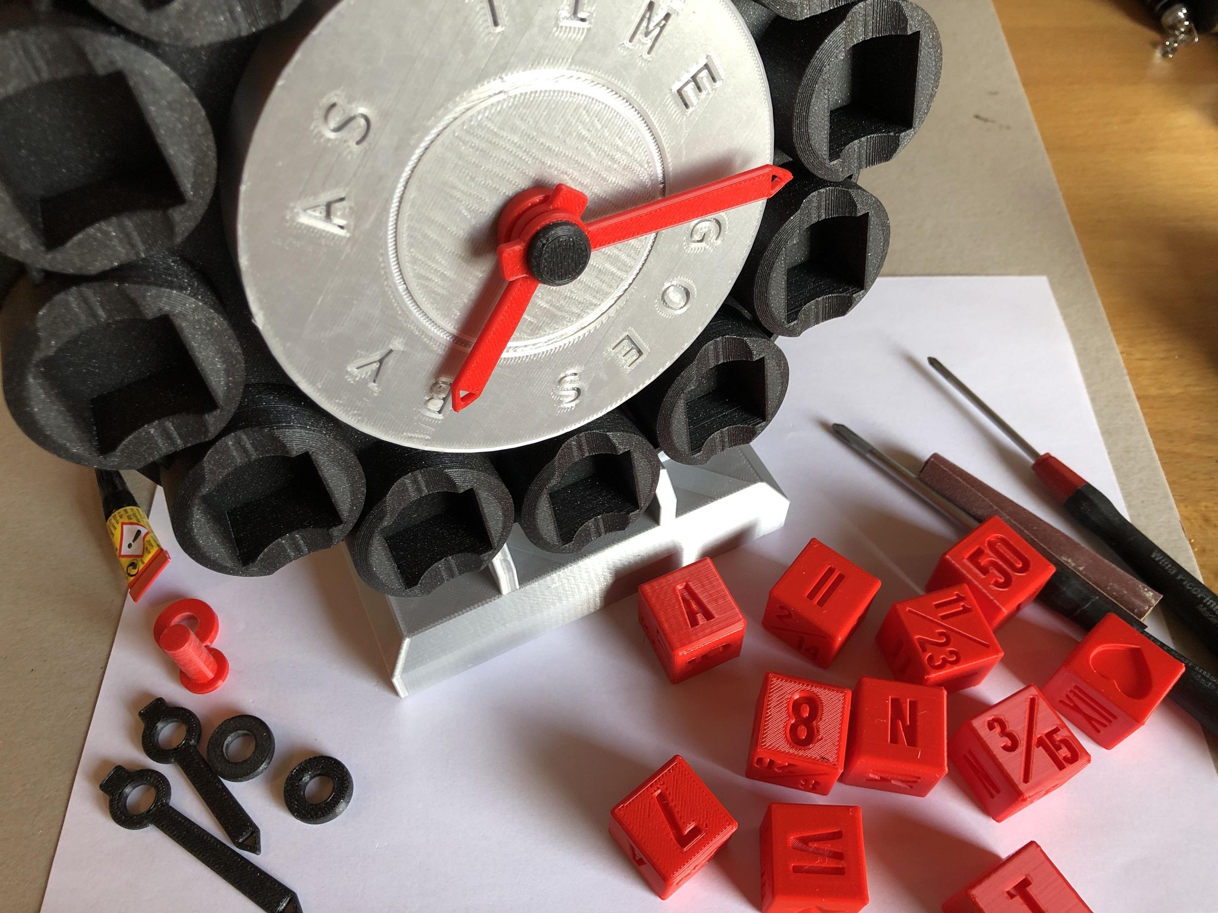 Learning Clock - Versatile - 3D Printed : 6 Steps (with Pictures ...