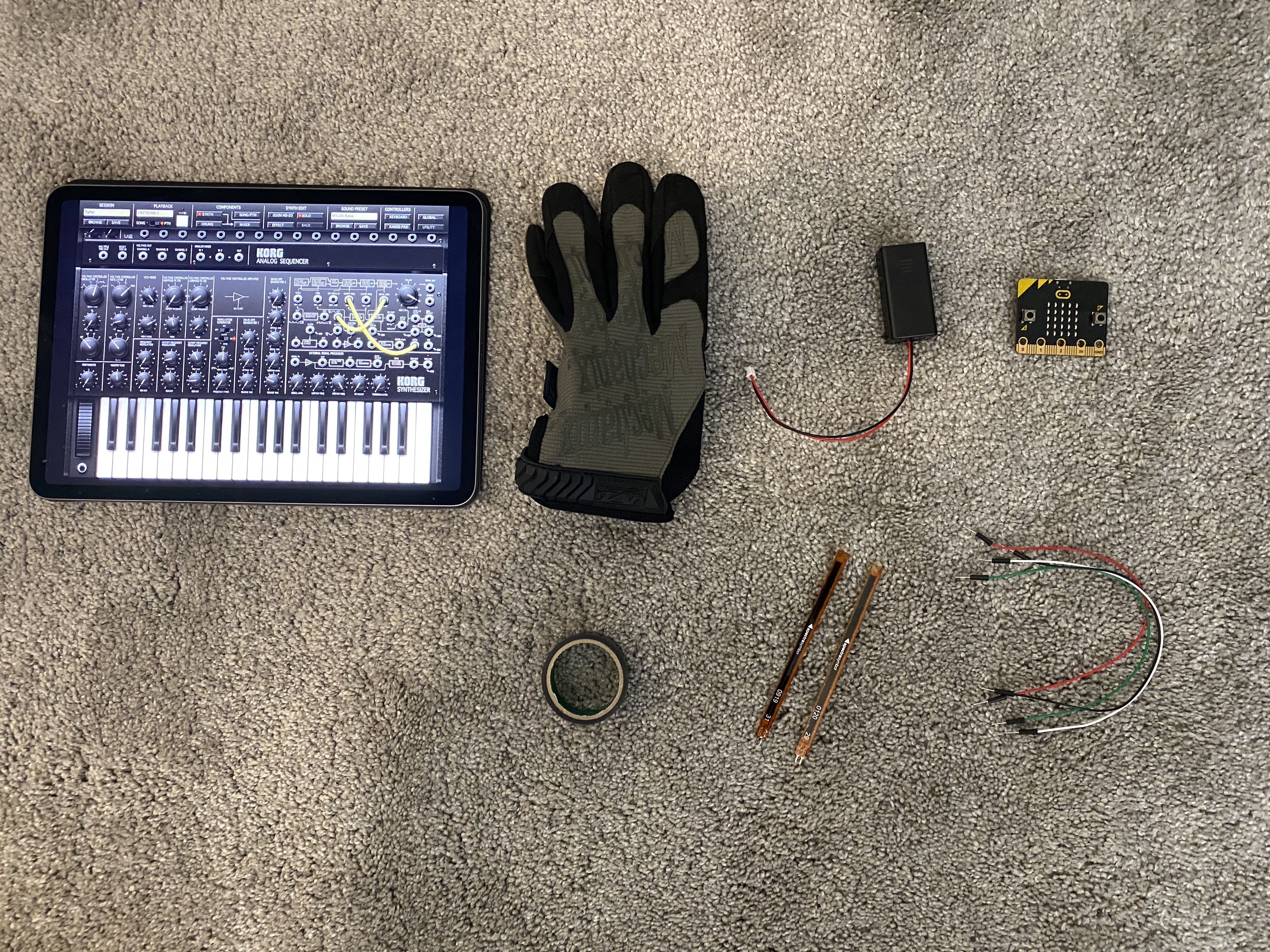 Digits: a Microbit Bluetooth MIDI Controller Glove for IOS : 9 Steps ...