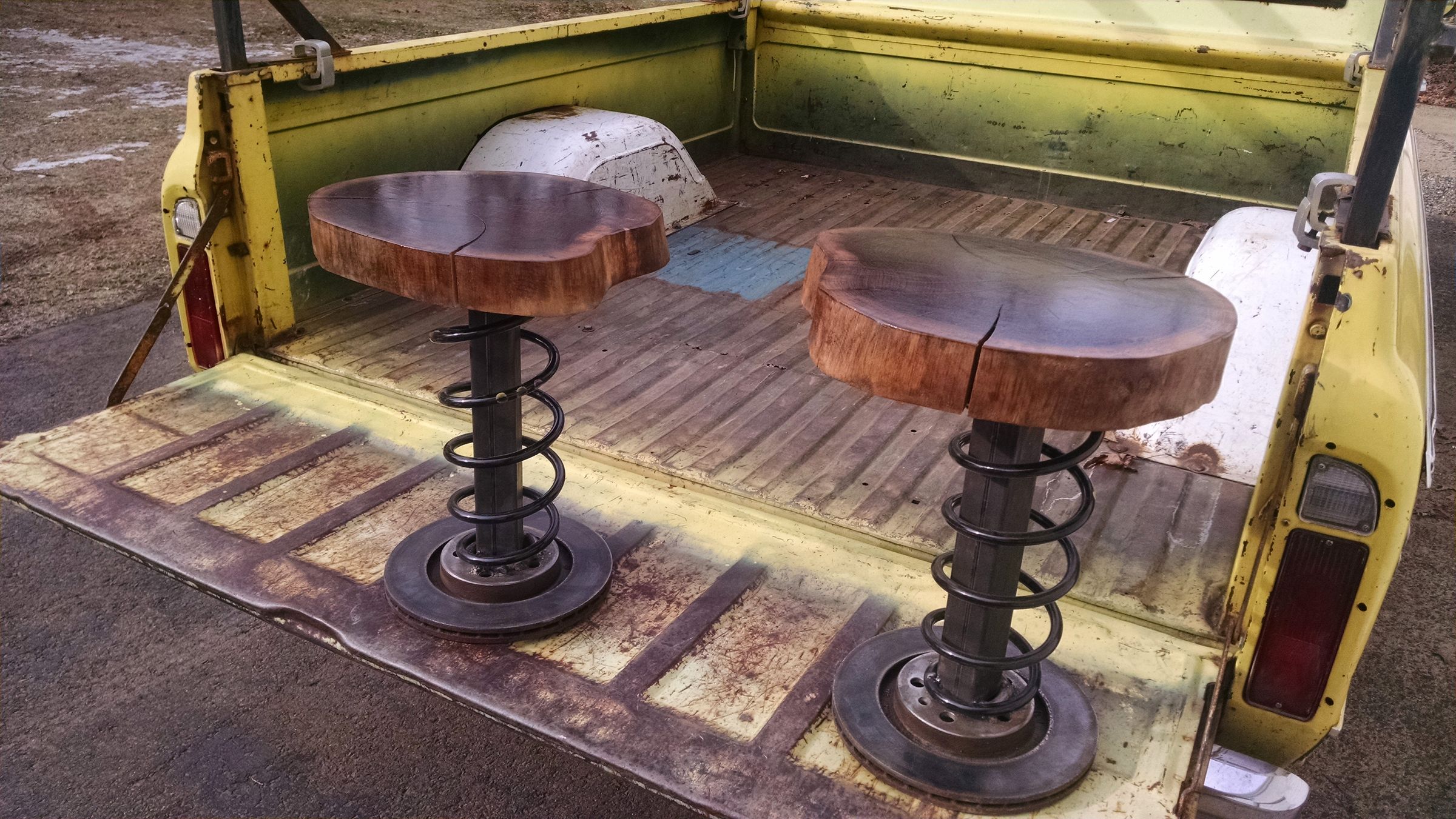 Walnut and Vw Parts Stools/ Side Tables (with Pictures) - Instructables