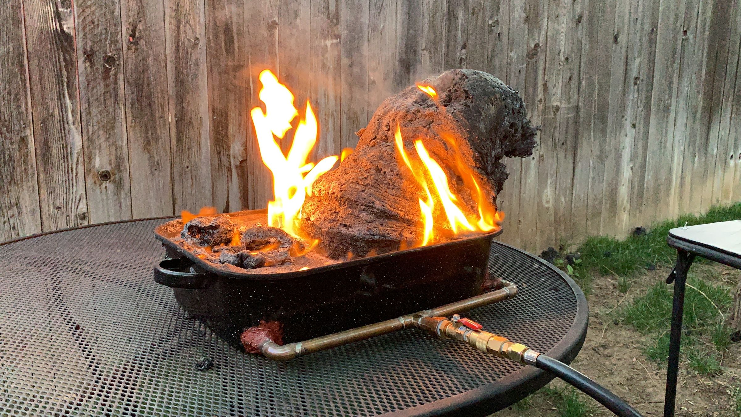 Fire Snakes in Liquid Sand Gas Fire! : 8 Steps (with Pictures ...