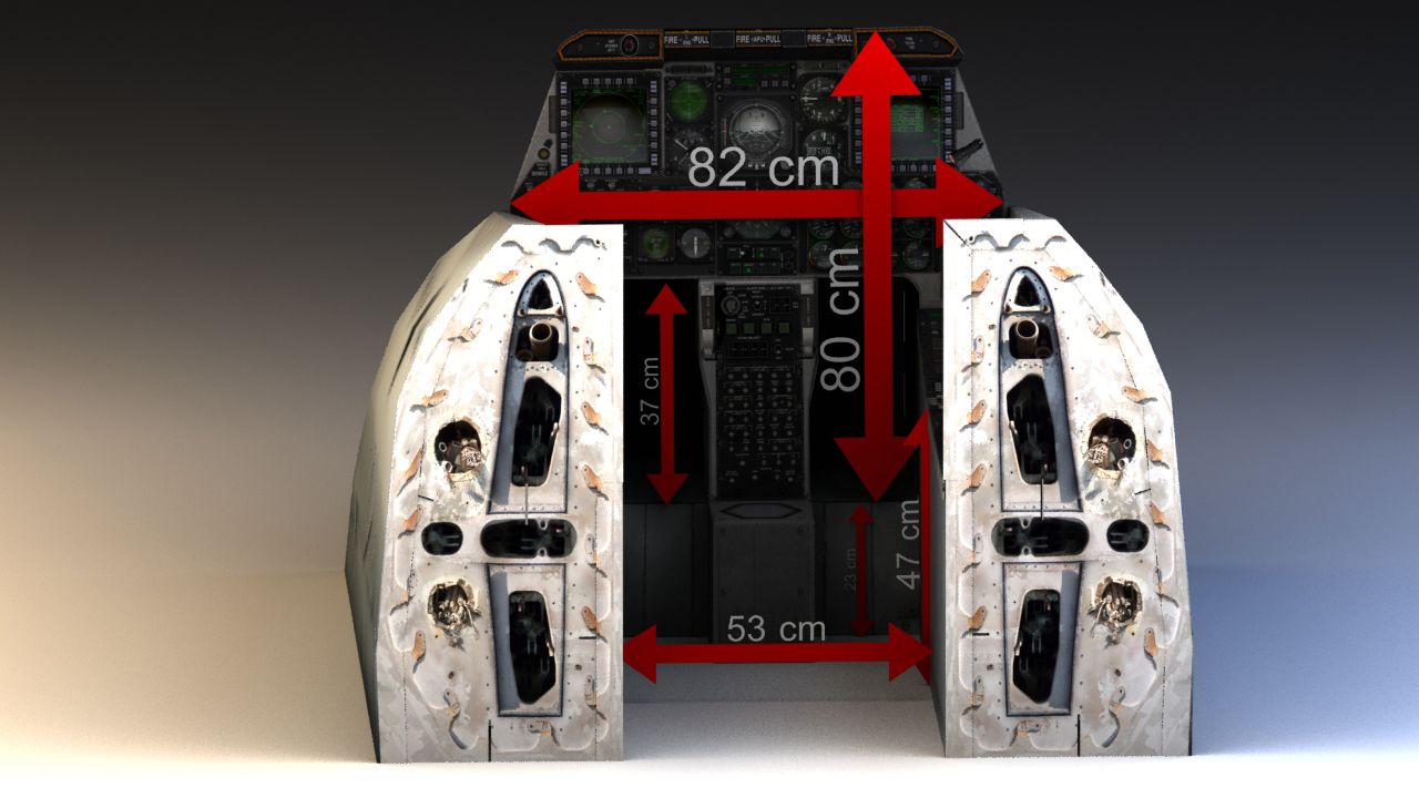A-10 Jet Aircraft Cardboard Cockpit Replica : 5 Steps (with Pictures ...