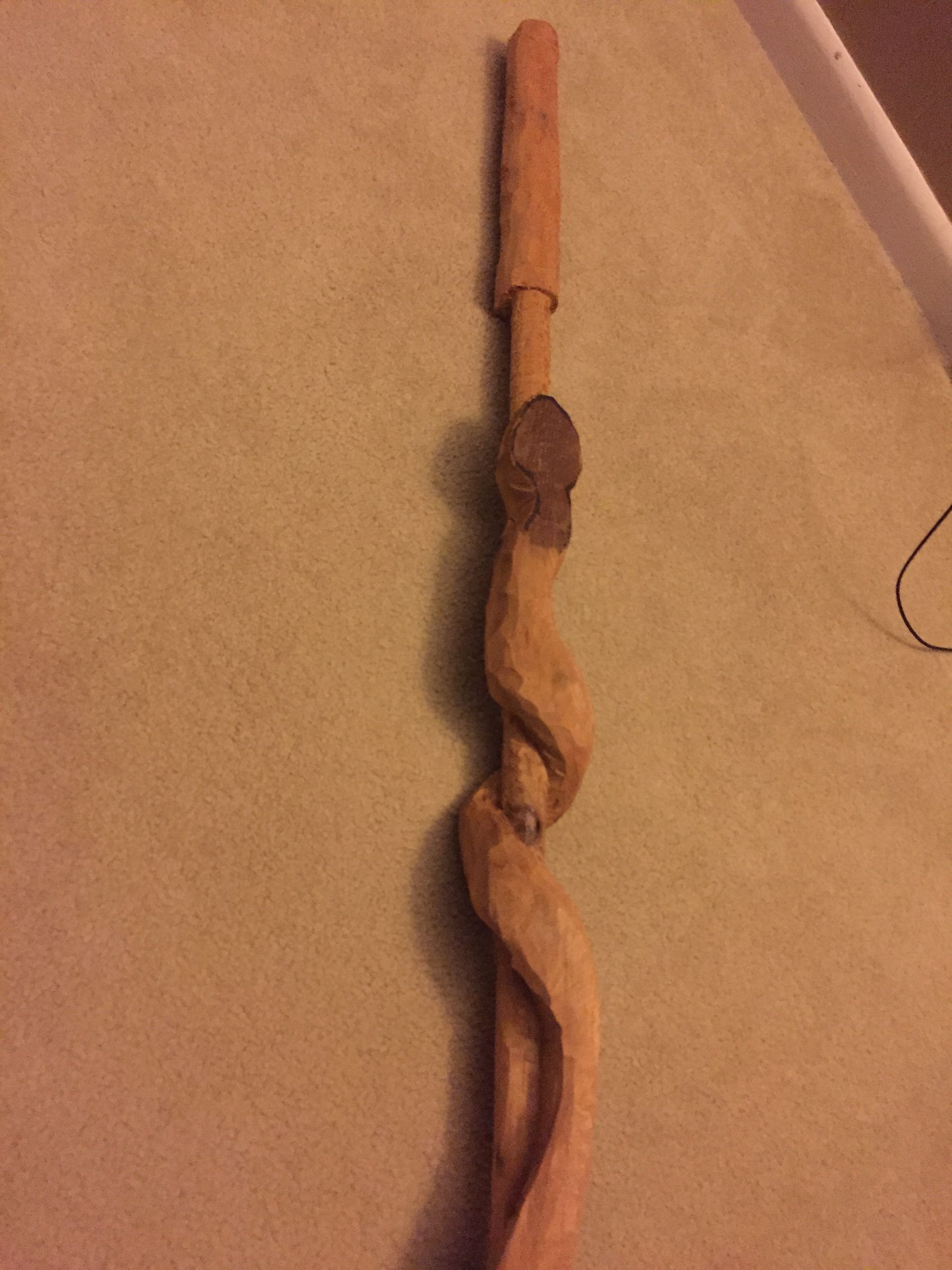 Carved Snake Cedar Walking Stick : 9 Steps (with Pictures) - Instructables