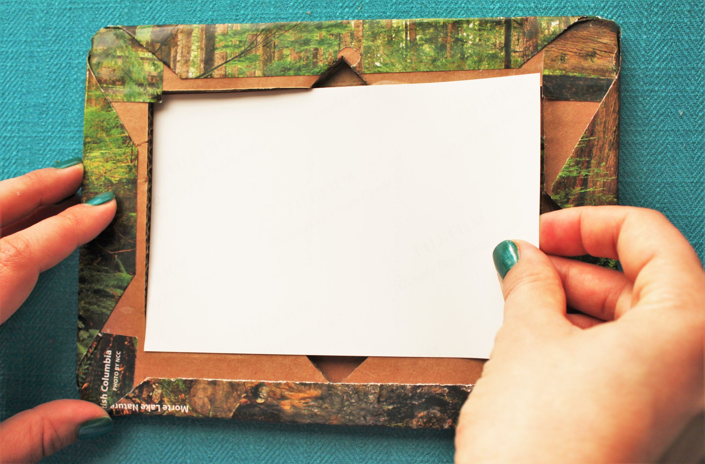 DIY PICTURE FRAME From Cardboard and Decorative Materials : 14 Steps ...