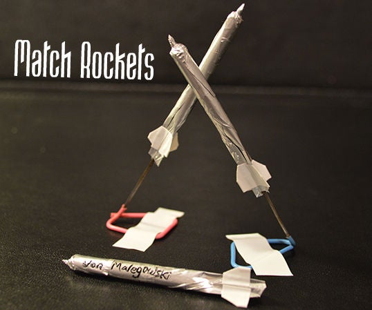 How To Make A Match Rocket with Pictures Instructables How To Make A Match Rocket with Pictures Instructables