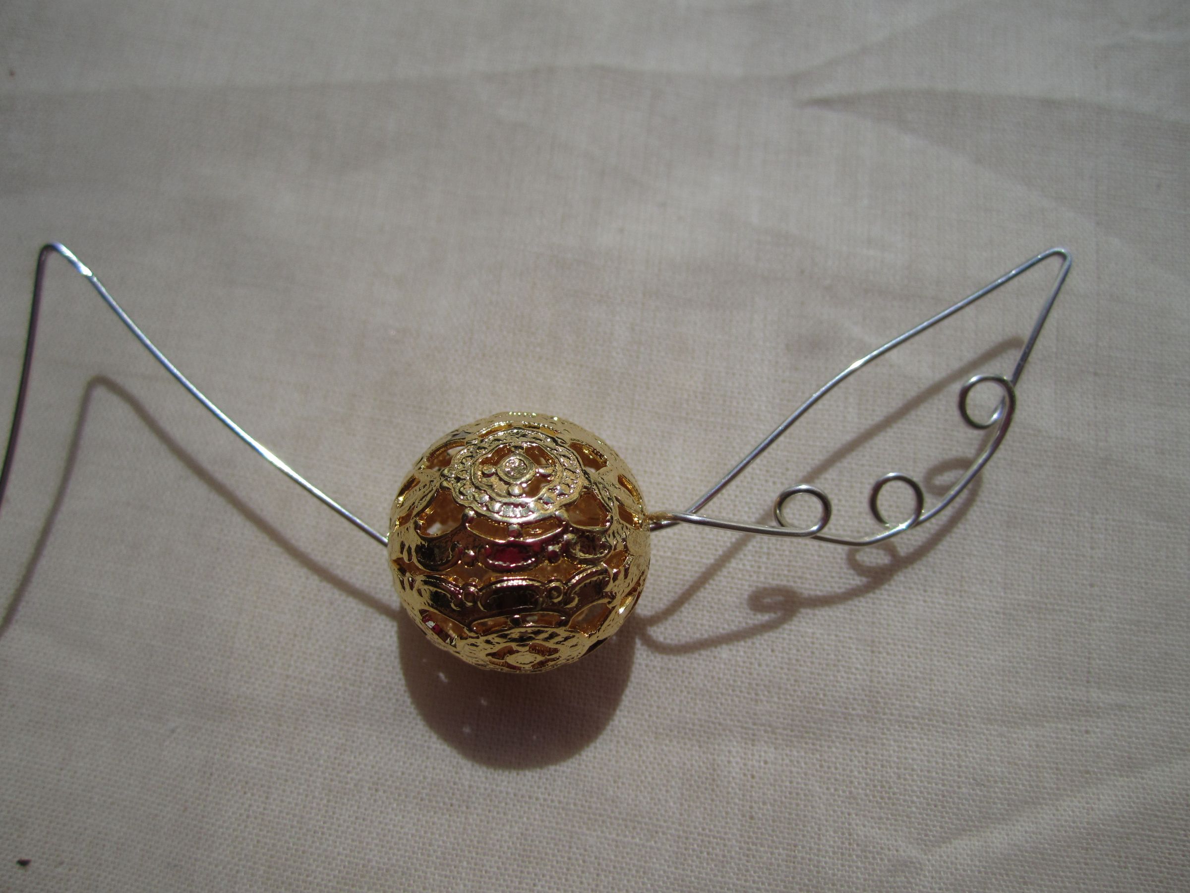Make a Golden Snitch Necklace! : 9 Steps (with Pictures) - Instructables