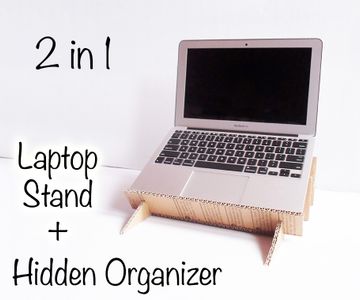 Laptop Stand With Hidden Organizer : 6 Steps (with Pictures ...
