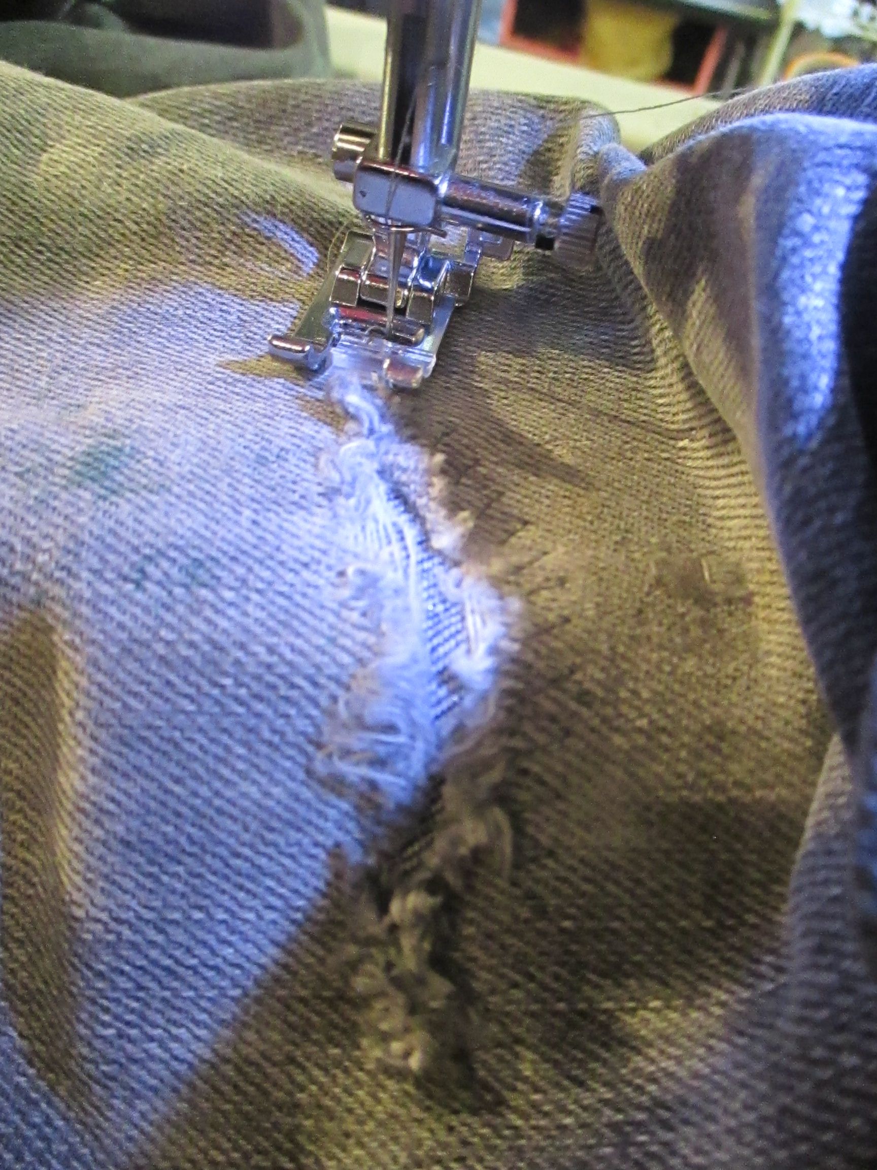 Sewing a Patch in Hard-to-reach Places : 5 Steps (with Pictures ...