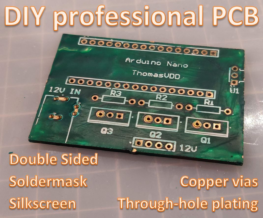 DIY Professional Double Sided PCB : 8 Steps (with Pictures) - Instructables