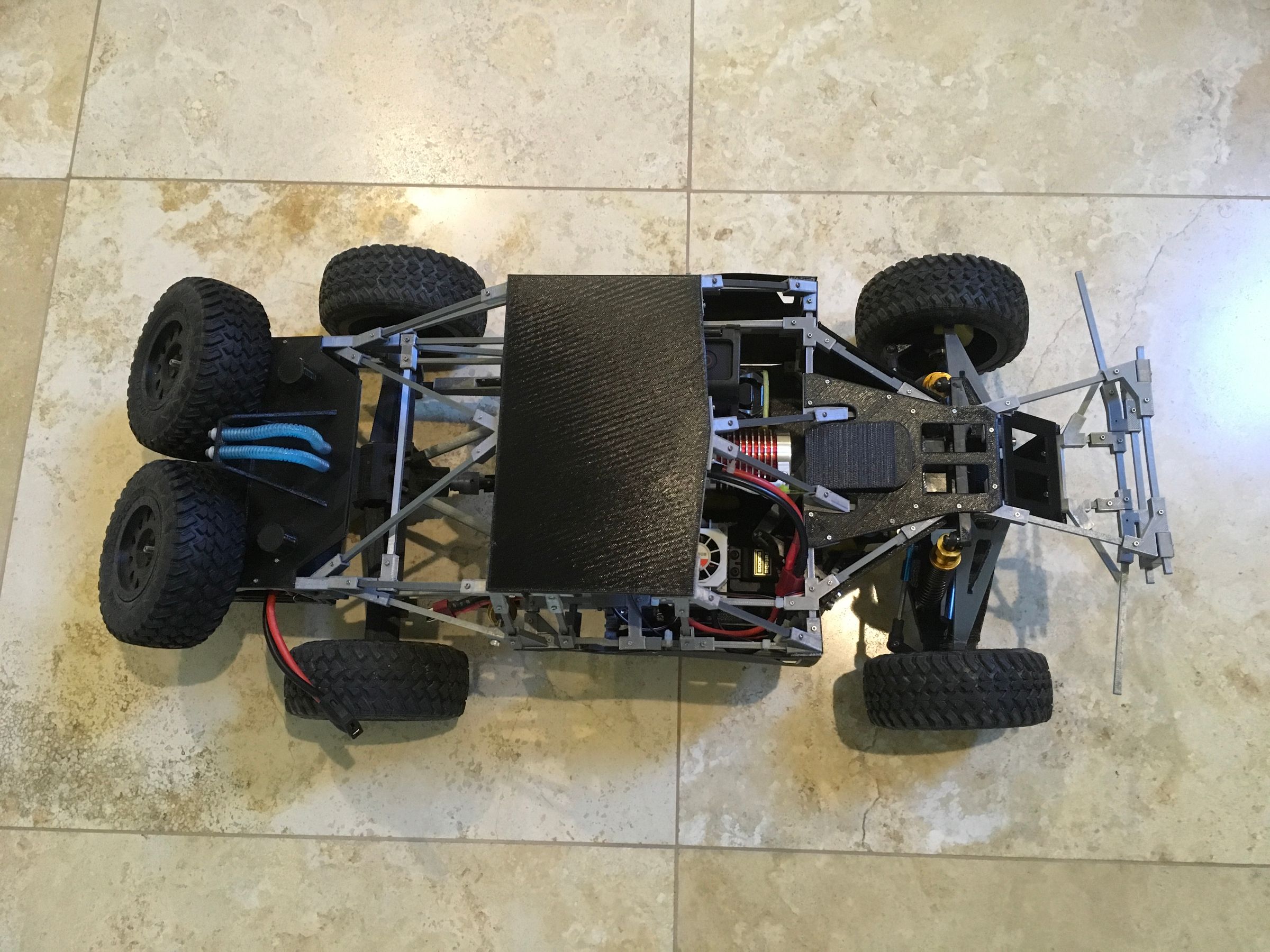 3D Printed 1/10 Remote Controlled Trophy Truck | Scale RC Suspension ...
