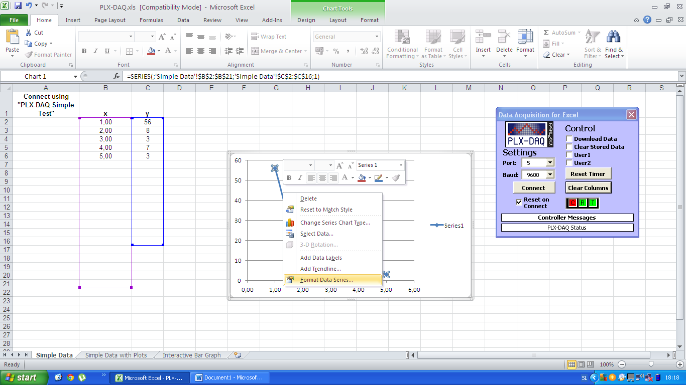 Sending Data From Arduino to Excel (and Plotting It) : 3 Steps (with ...