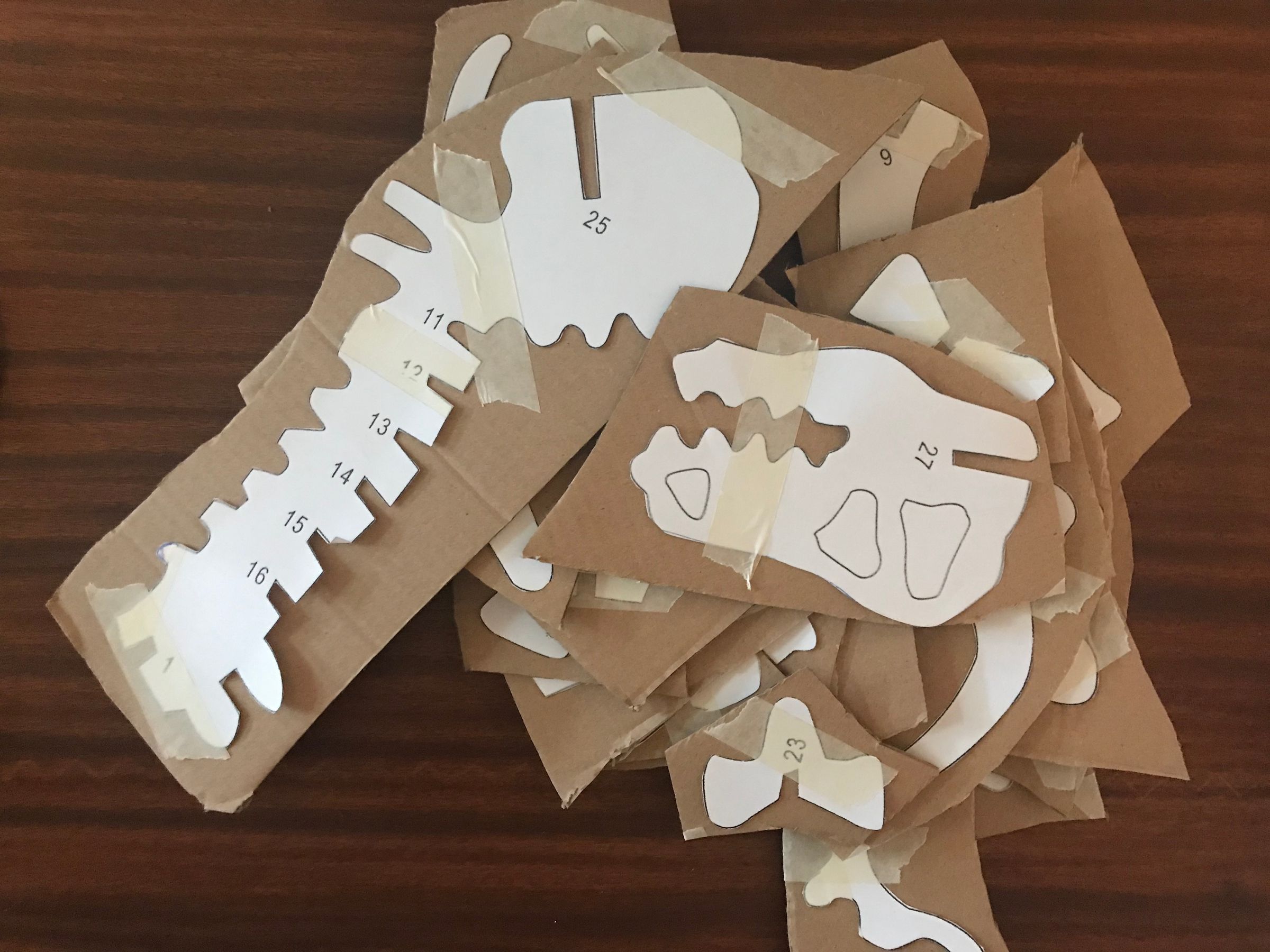 Large Cardboard Dinosaur Skeleton : 5 Steps - Instructables