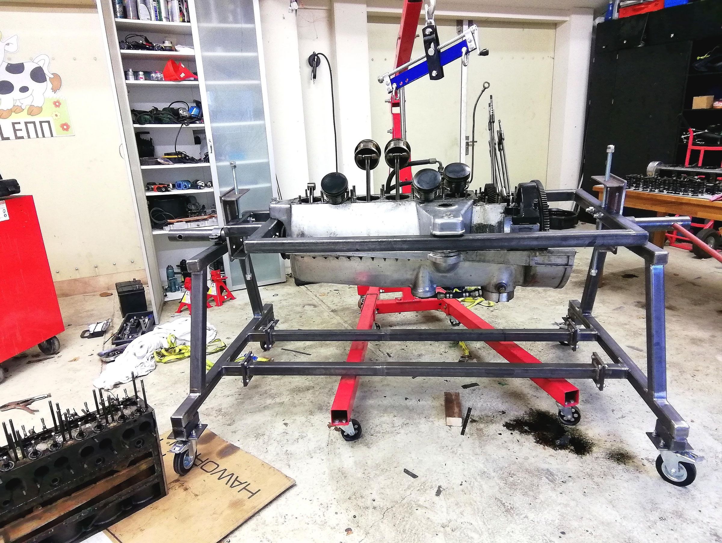 Engine Stand for 8 Liter Bentley Engine From 1928 : 16 Steps (with ...