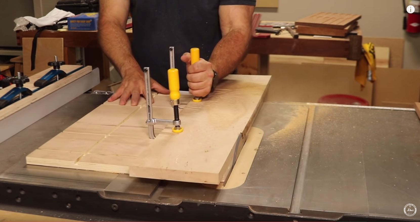 How to Make a Three in One Table Saw Sled || Taper Cuts- Jointer Sled ...