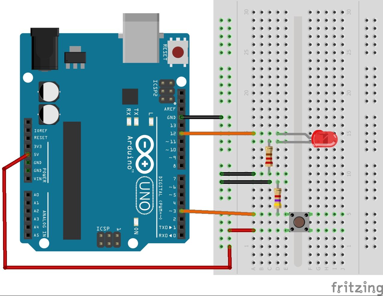 Understanding the Pull-up/Pull-down Resistors With Arduino : 6 Steps ...