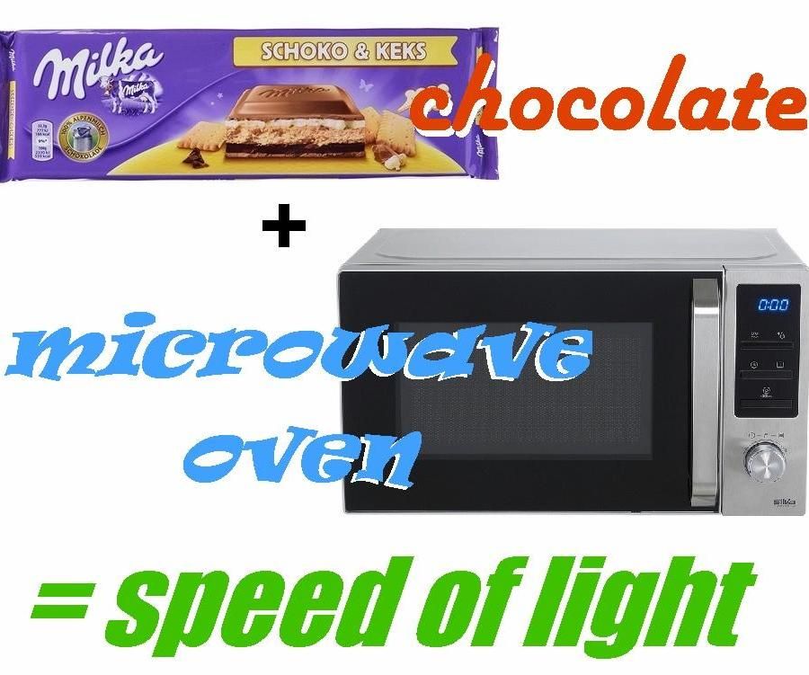 Determination of the Speed of Light With a Chocolate and a Microwave ...