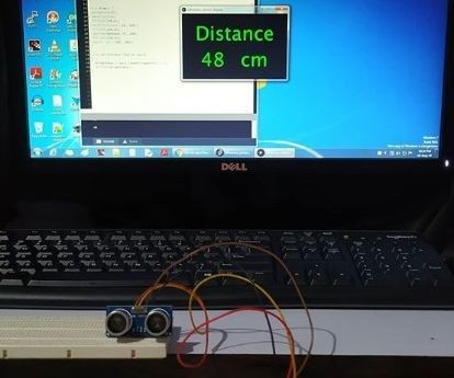 arduino ultrasonic sensor lcd distance measurement DIY Project - Step ...