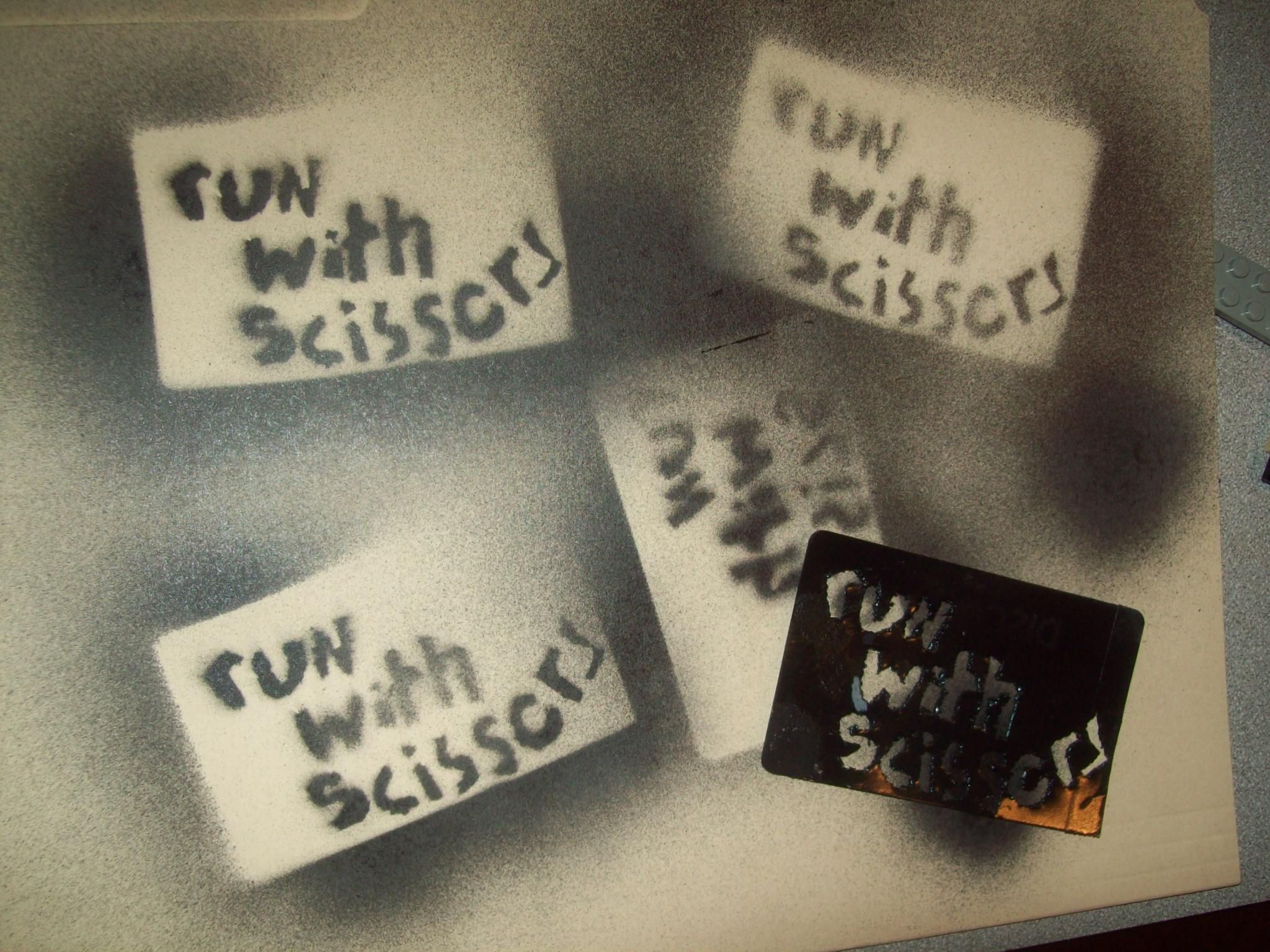 Pocket Stencil With a Credit Card : 8 Steps - Instructables