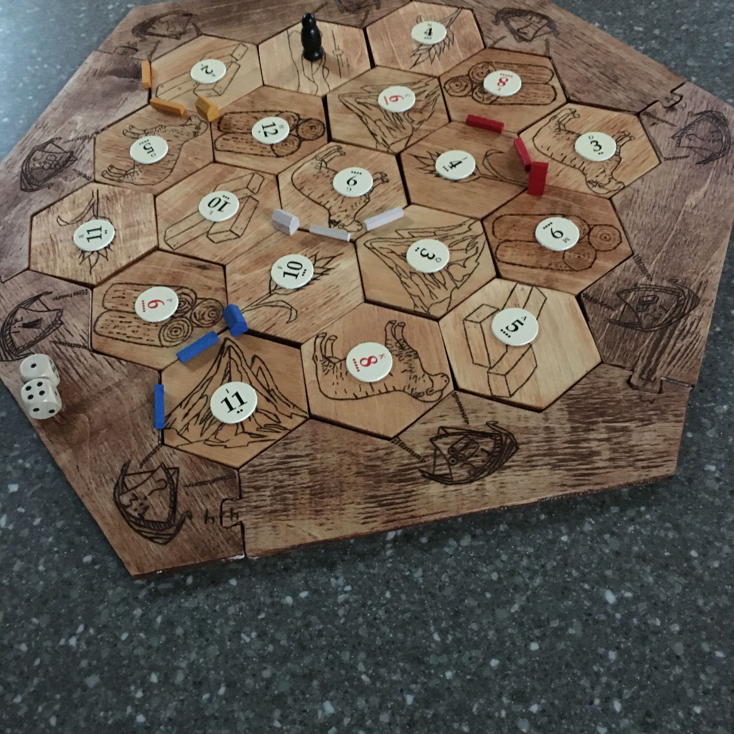 Wood-Burned Catan Board : 7 Steps (with Pictures) - Instructables