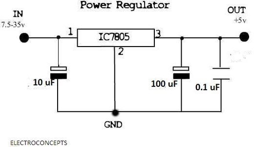 7805 Regulator (5V) Module: Easy Tutorial : 5 Steps (with Pictures ...
