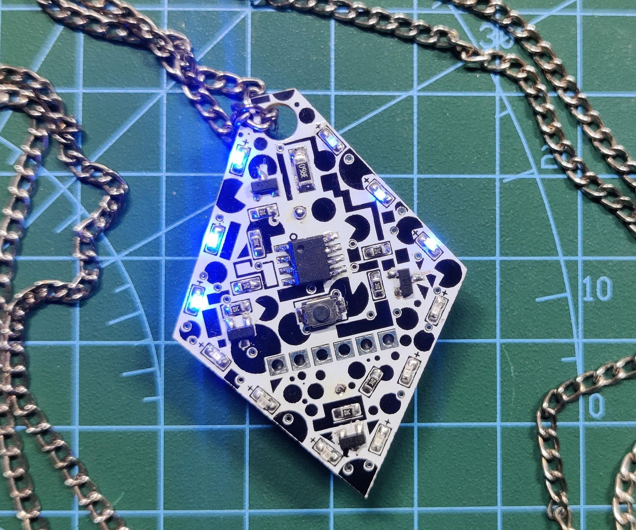 Diamond Shaped PCB Necklace : 16 Steps (with Pictures) - Instructables