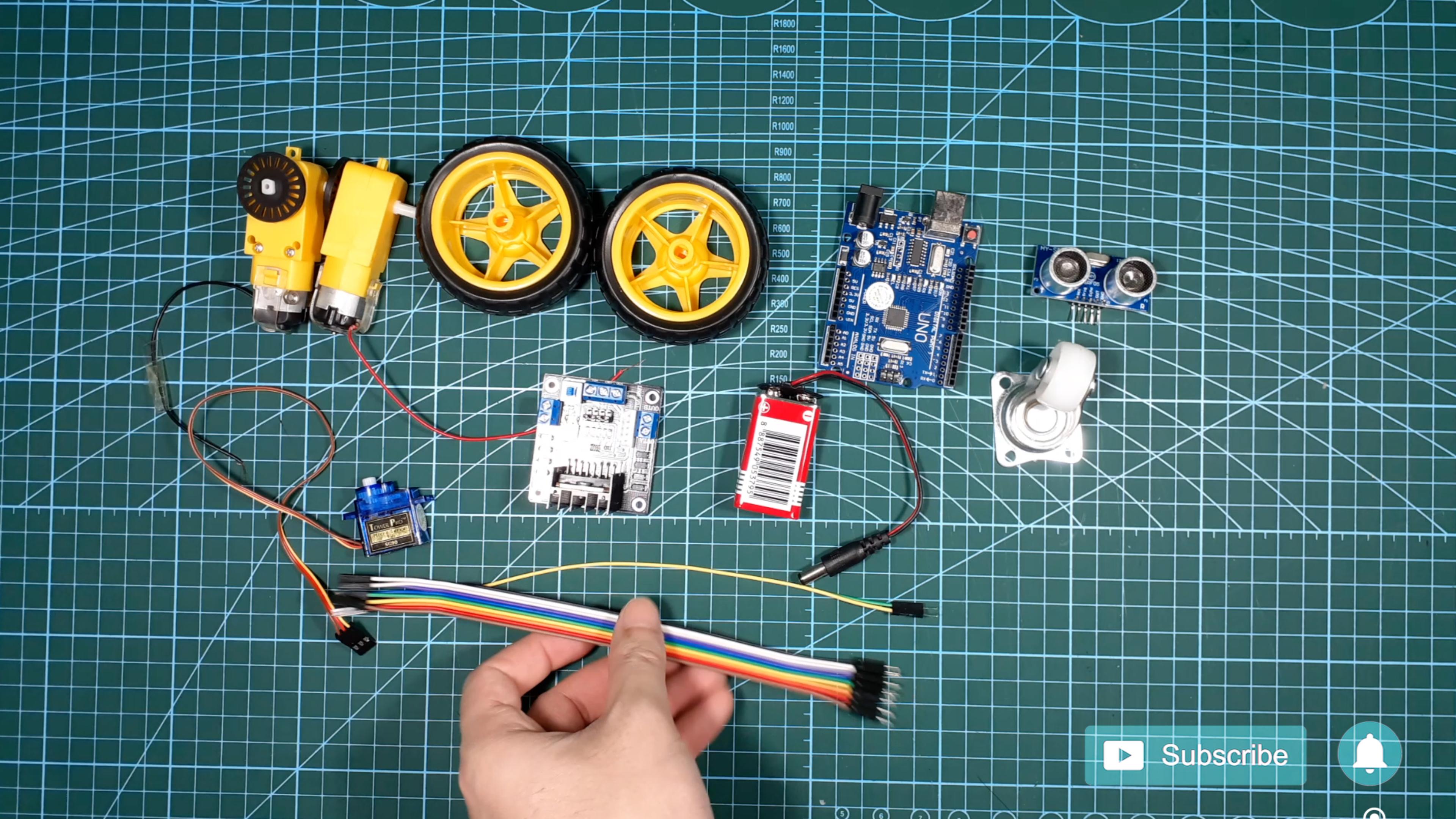 Arduino Obstacle Avoiding Robot Car 2wd With Aa Battery