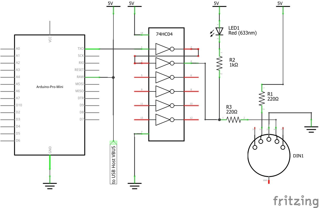 Arduino USB to Legacy MIDI Converter : 4 Steps (with Pictures ...
