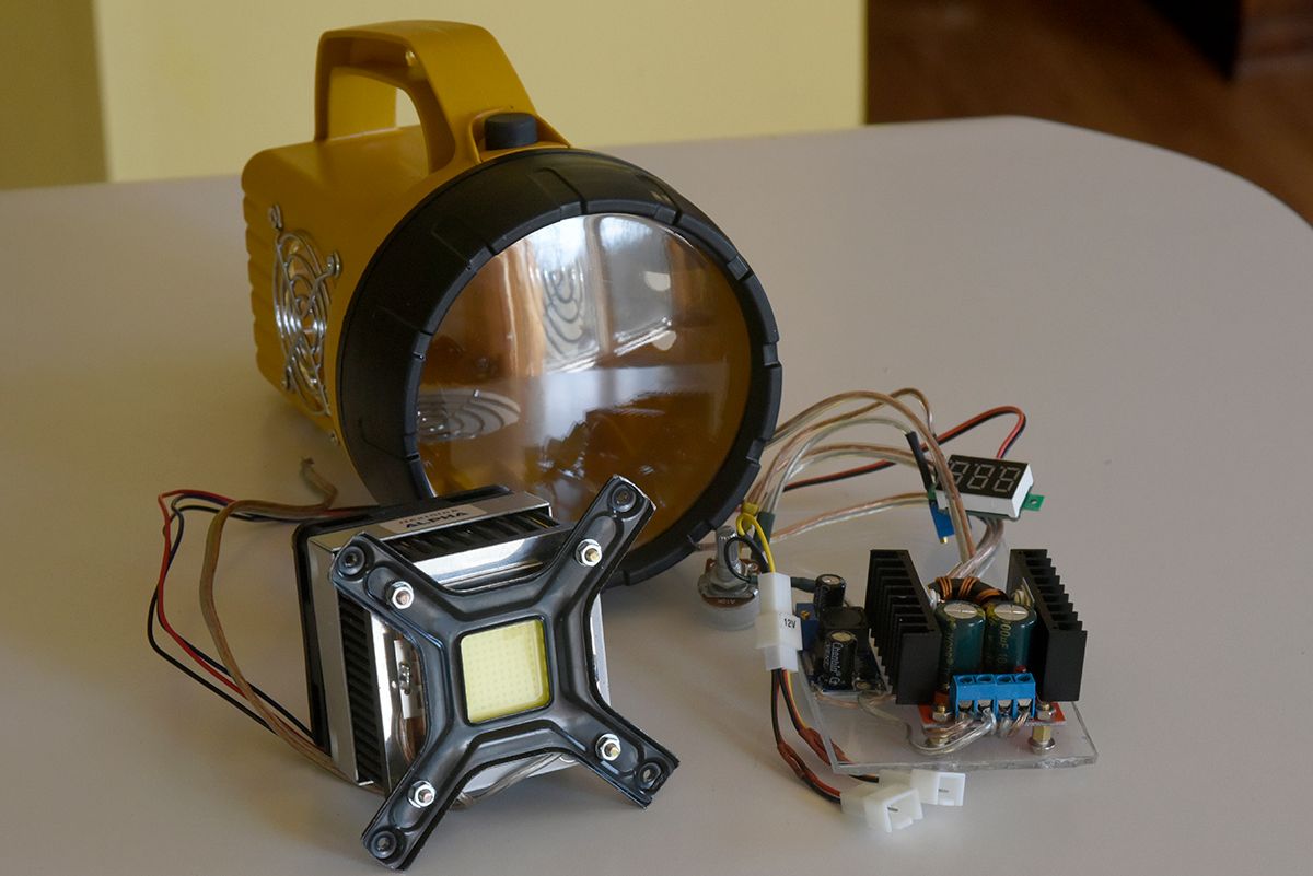 My 100W LED Flashlight Version. : 5 Steps (with Pictures) - Instructables