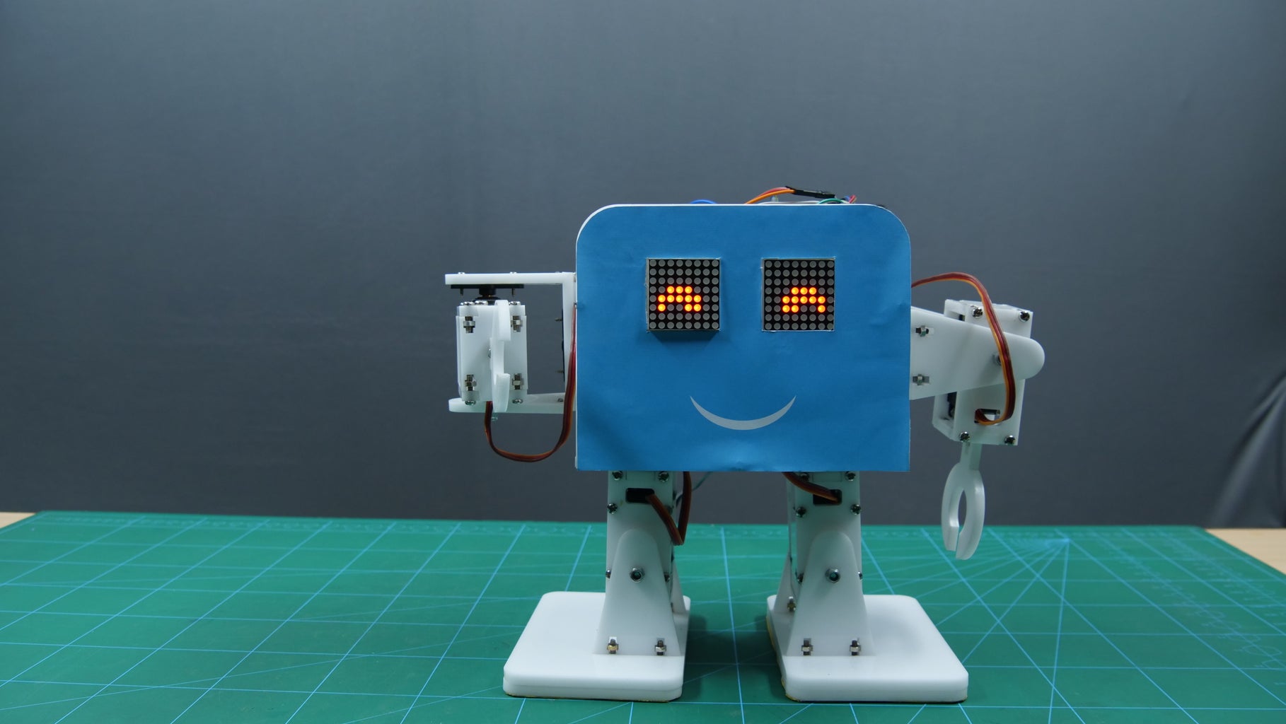 Make Smartphone Controlled Humanoid Bipedal Robot Using Evive Arduino Based Embedded Platform 9035
