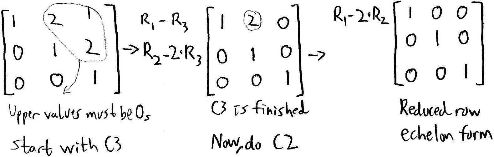 Transforming Square Matrices Into Reduced Row Echelon Form : 7 Steps - Instructables