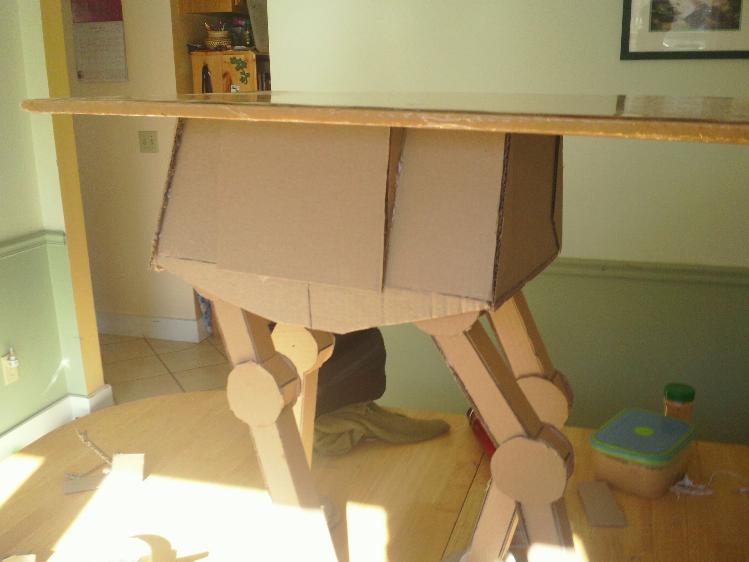 Cardboard AT-AT Walker Table : 9 Steps (with Pictures) - Instructables