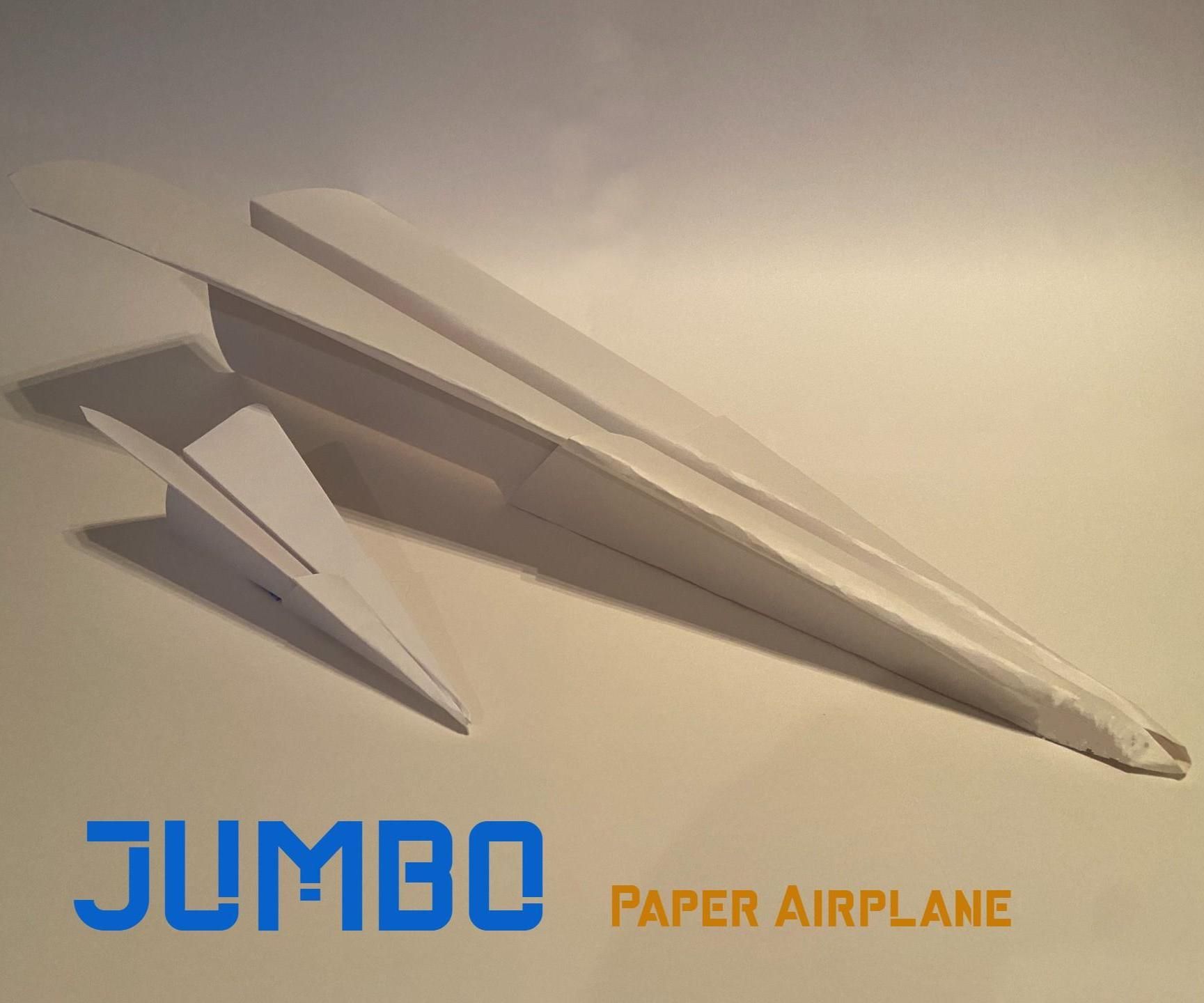 Jumbo Paper Airplane : 5 Steps - Instructables