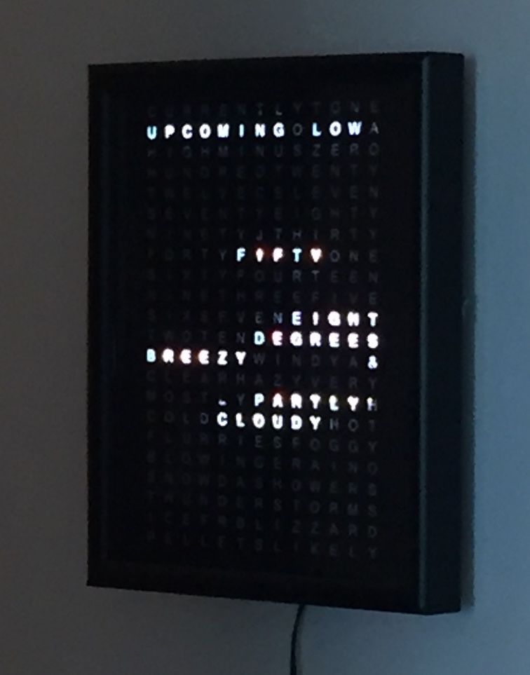 LED Weather Words Forecast : 7 Steps (with Pictures) - Instructables