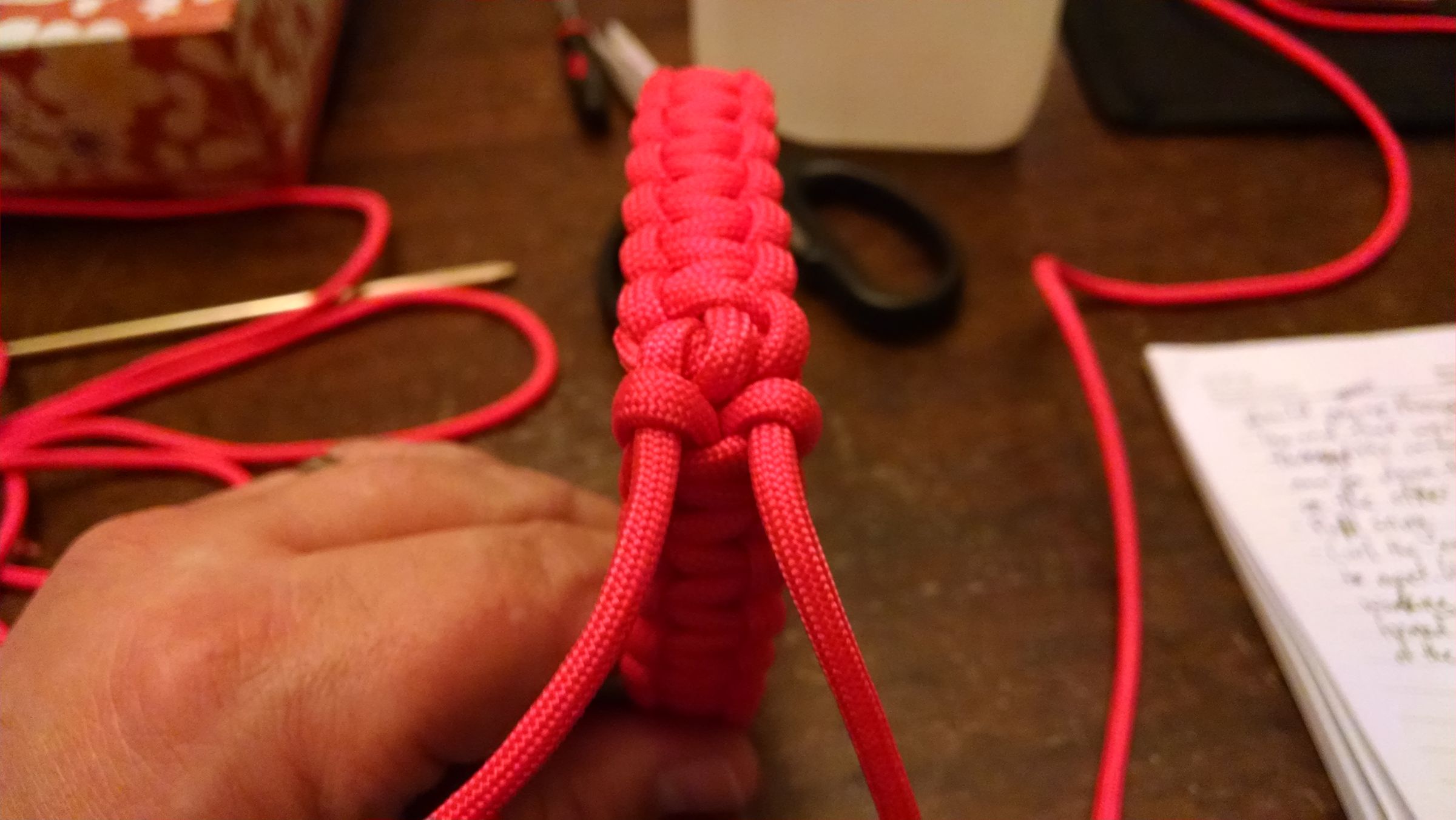 Long Turks Head Knot With Solomons Bar Strap for Walking Stick : 10 ...