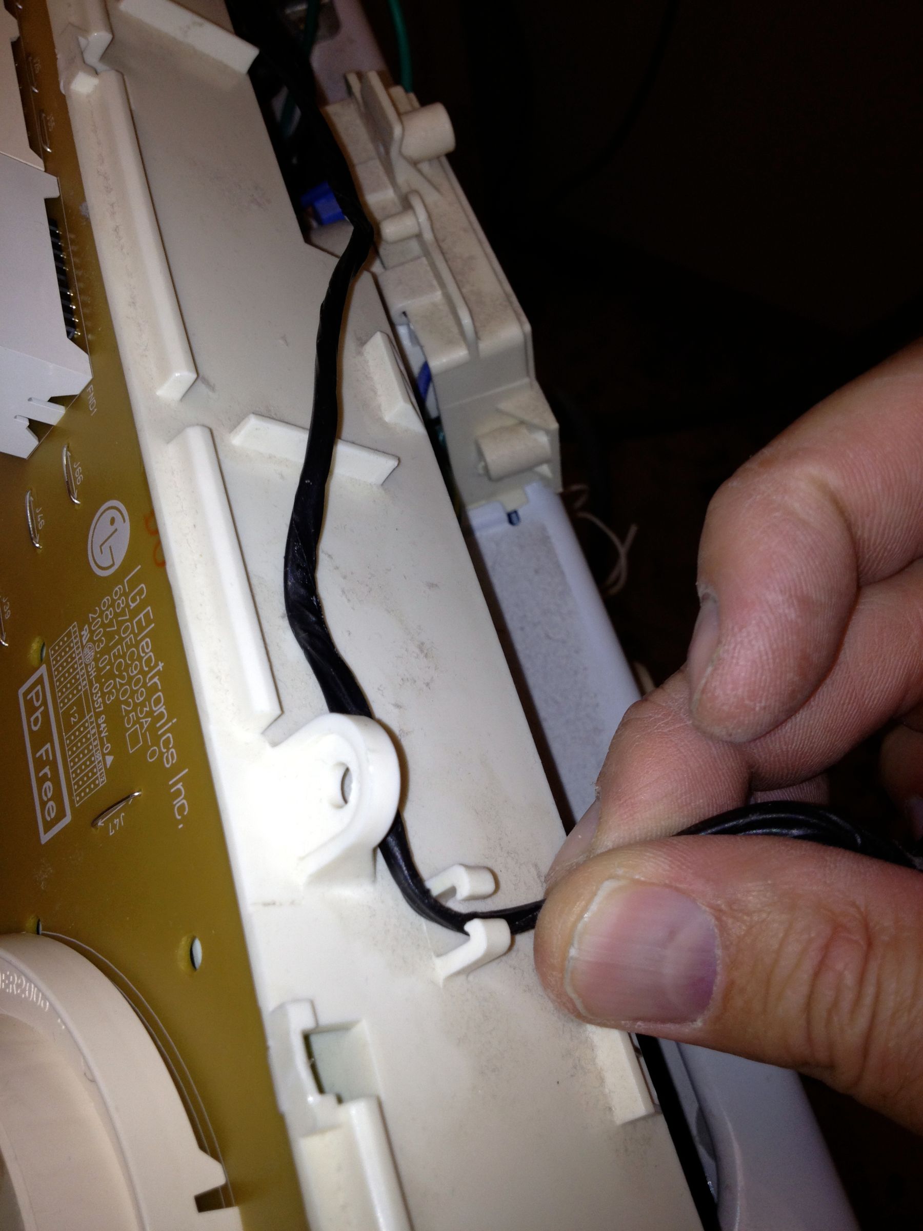 Replacing the User Interface Control Board on a LG Washing Machine. : 8 ...