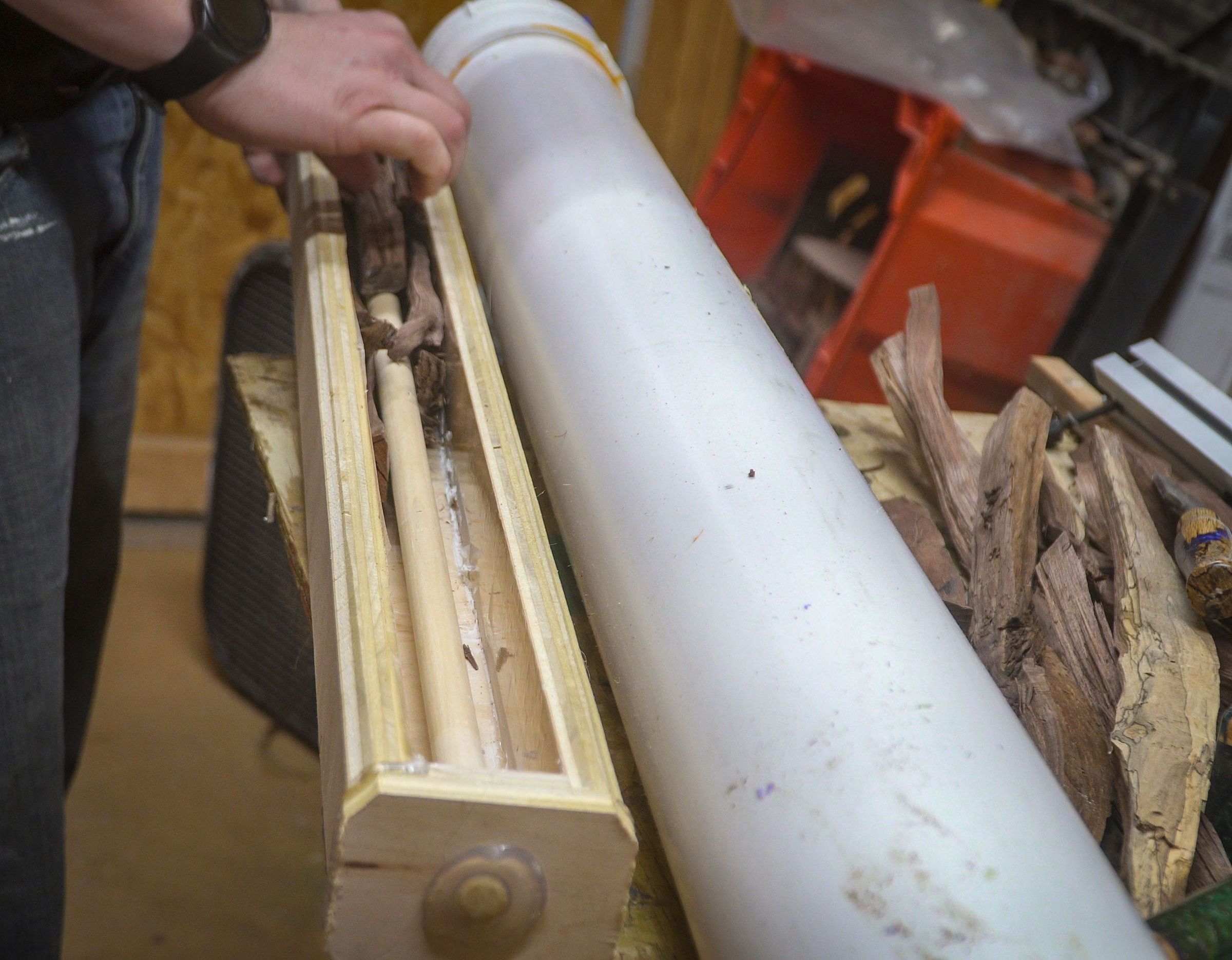 How to Make a Custom Hybrid Epoxy Pool Cue Using a Wood Lathe : 19 ...