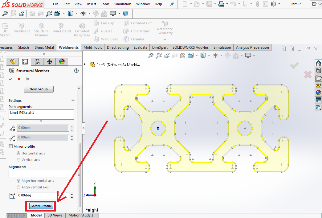 ME 470 Project - SolidWorks Weldments: Using Custom Profiles : 6 Steps ...