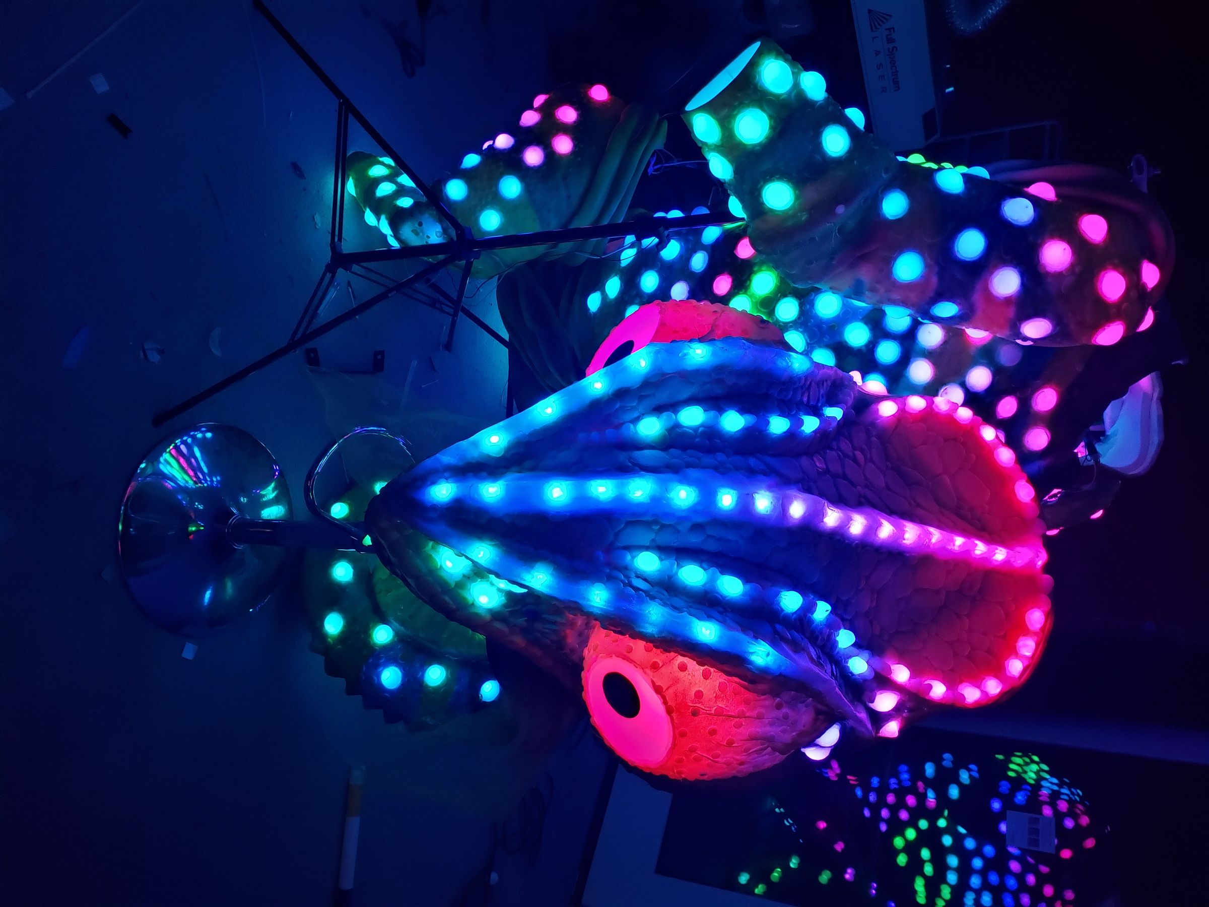 LED Color Sensing Chameleon Costume : 20 Steps (with Pictures ...